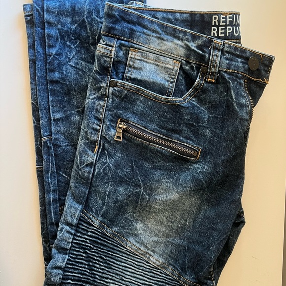 Refinery Republic | Jeans | Mens Refinery Republic Moto Thigh Jeans In ...